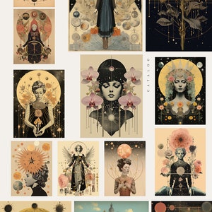 Surreal Posters - Printable Esoteric Posters - Vintage Prints Kit ...
