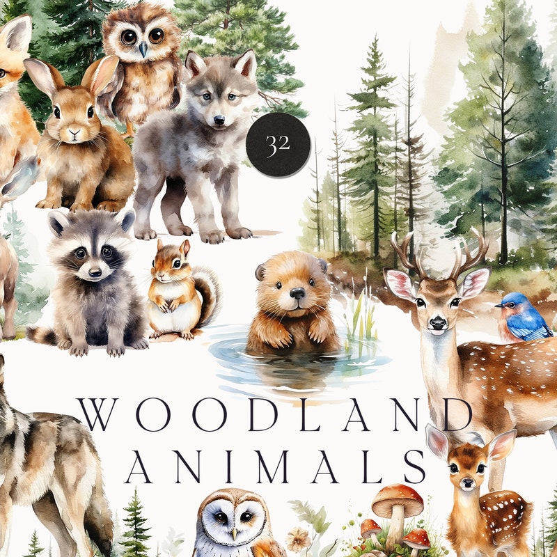Woodland Animal - Etsy