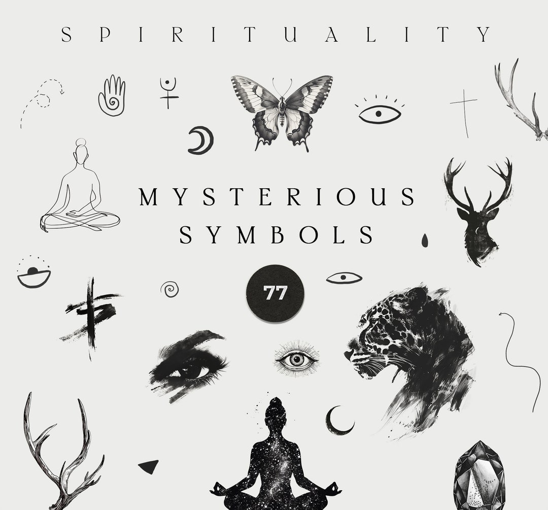 Spiritual Clipart Png - Spiritual Symbols Drawings PNG - Mysterious ...