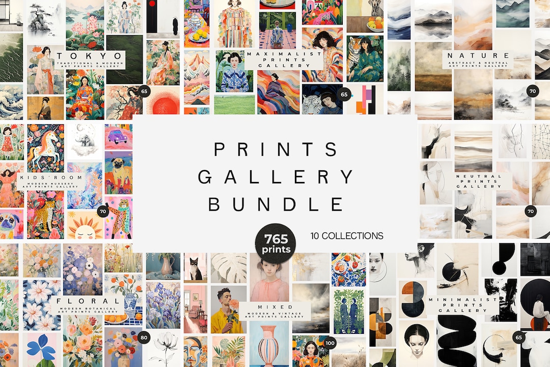 765 Art Prints Digital Download - Printable Art Prints BUNDLE ...