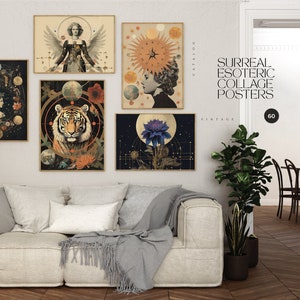 Surreal Posters - Printable Esoteric Posters - Vintage Prints Kit ...