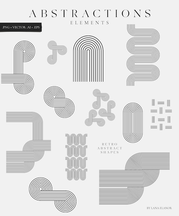 Vector Vintage Shapes Png