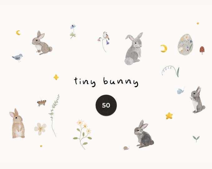Tiny Bunny Clipart - Easter Rabbits Clipart Png - Spring Clipart ...