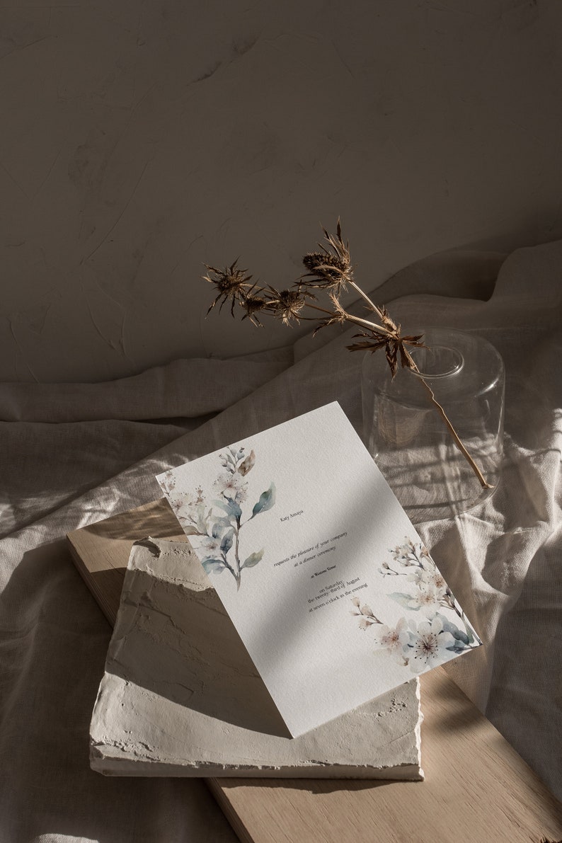 Watercolor Dim Floral Clipart Ethereal Grey Neutral Flowers - Etsy