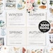 Watercolor BUNDLE 4 in 1 - Seasons Aesthetics Clipart - WINTER ...