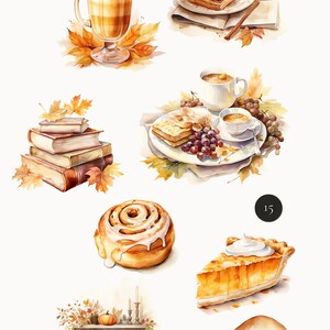 Watercolor Fall Clipart Watercolor Autumn Clipart Png Autumn Essentials ...