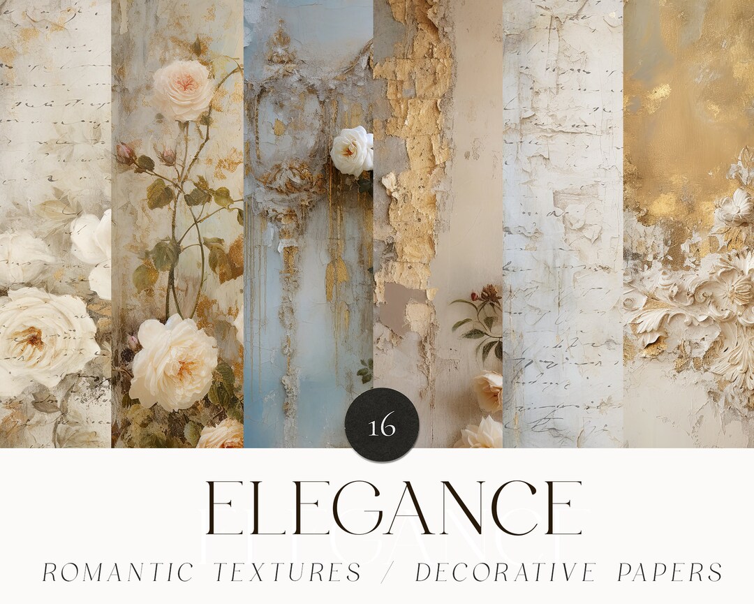 Victorian Rose Papers - Antique Papers - Junk Journal Sheets - Vintage ...