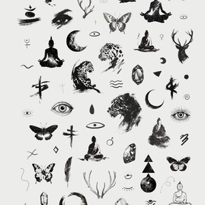 Spiritual Clipart - Spiritual Symbols Drawings PNG - Spiritual Wall Art ...