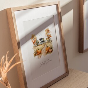 Watercolor Fall Clipart - Watercolor Fall Pumpkins - Pumpkins Farm ...