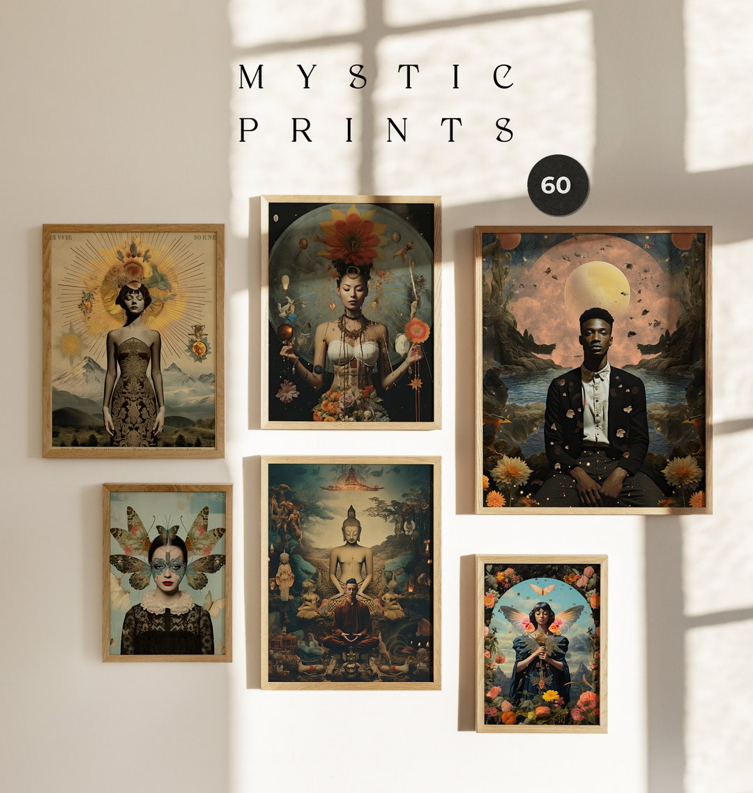 60 Mystic Art Prints - Surreal Posters - Printable Esoteric Wall Art ...