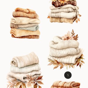 Watercolor Fall Clipart Fall Sweaters Watercolor Autumn Clipart Png ...