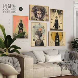 Surreal Posters - Printable Esoteric Posters - Vintage Prints Kit ...