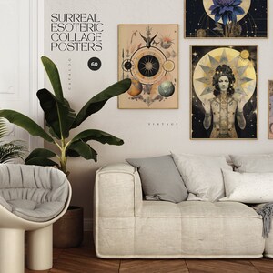 Surreal Posters - Printable Esoteric Posters - Vintage Prints Kit ...