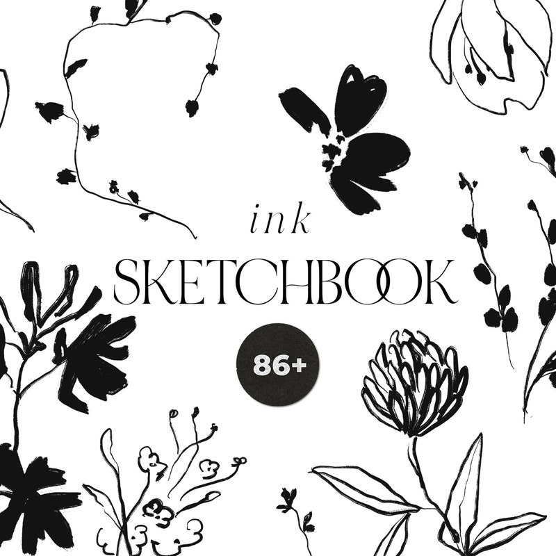 Minimal Line Art Floral - Etsy