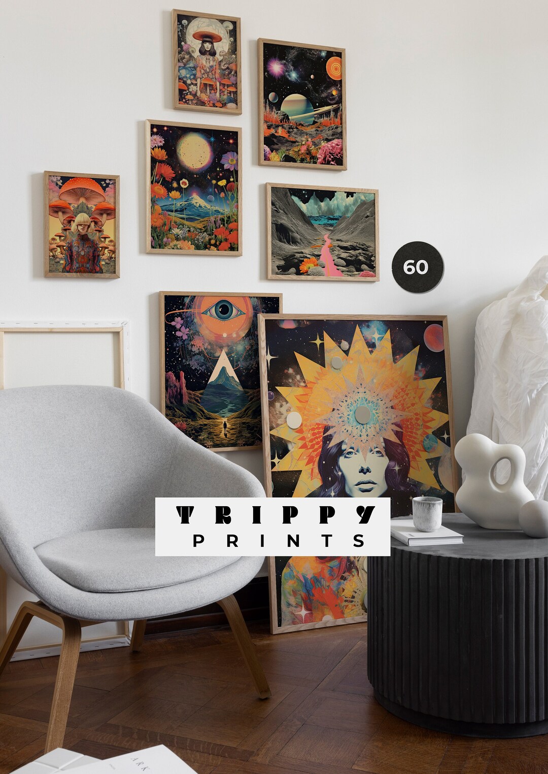 Surreal Posters - Printable Trippy Posters - Retro Prints for Sale ...