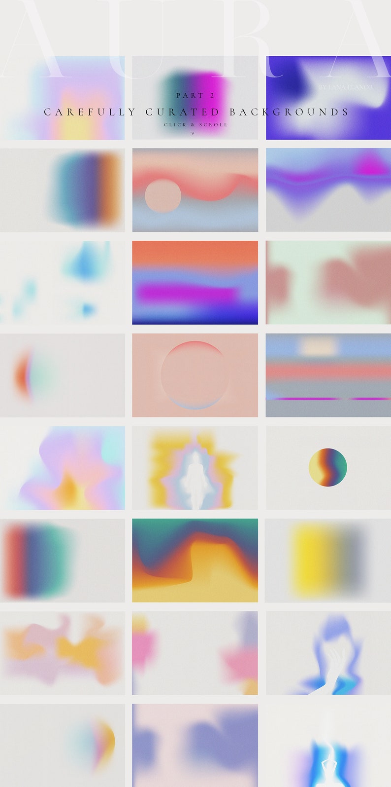 Abstract Grained Gradients Collection Aura Spiritual | Etsy