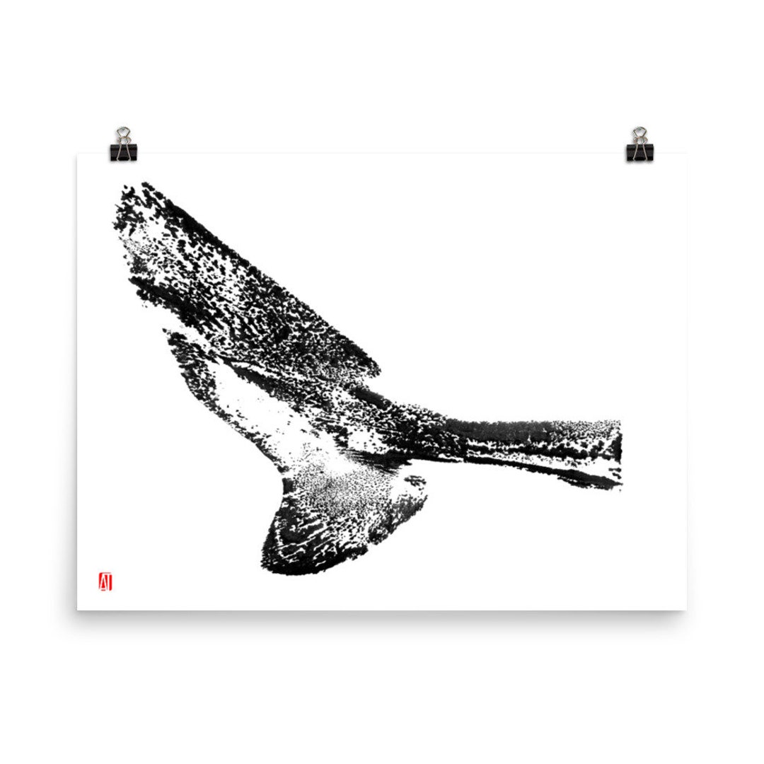 Spiny Dogfish Fin Print Giclée Print Traditional Japanese Fish Art ...