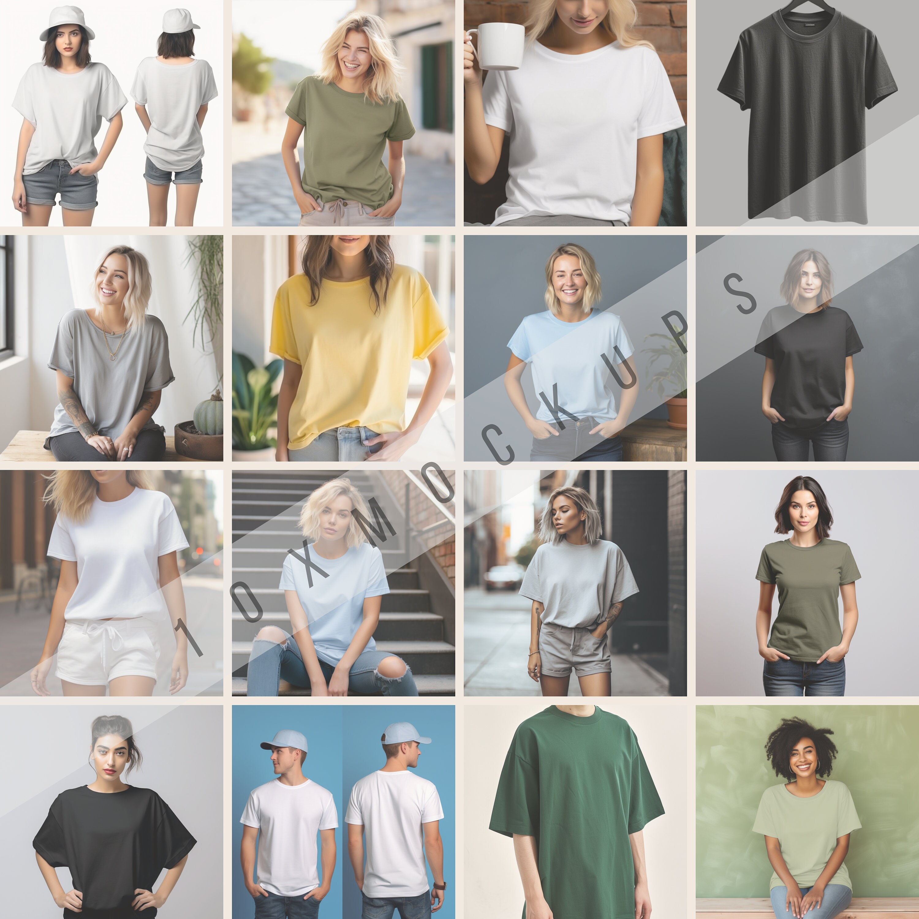 Gildan 5000 Mockup Bundle, G5000 New Shop Essentials Collection ...