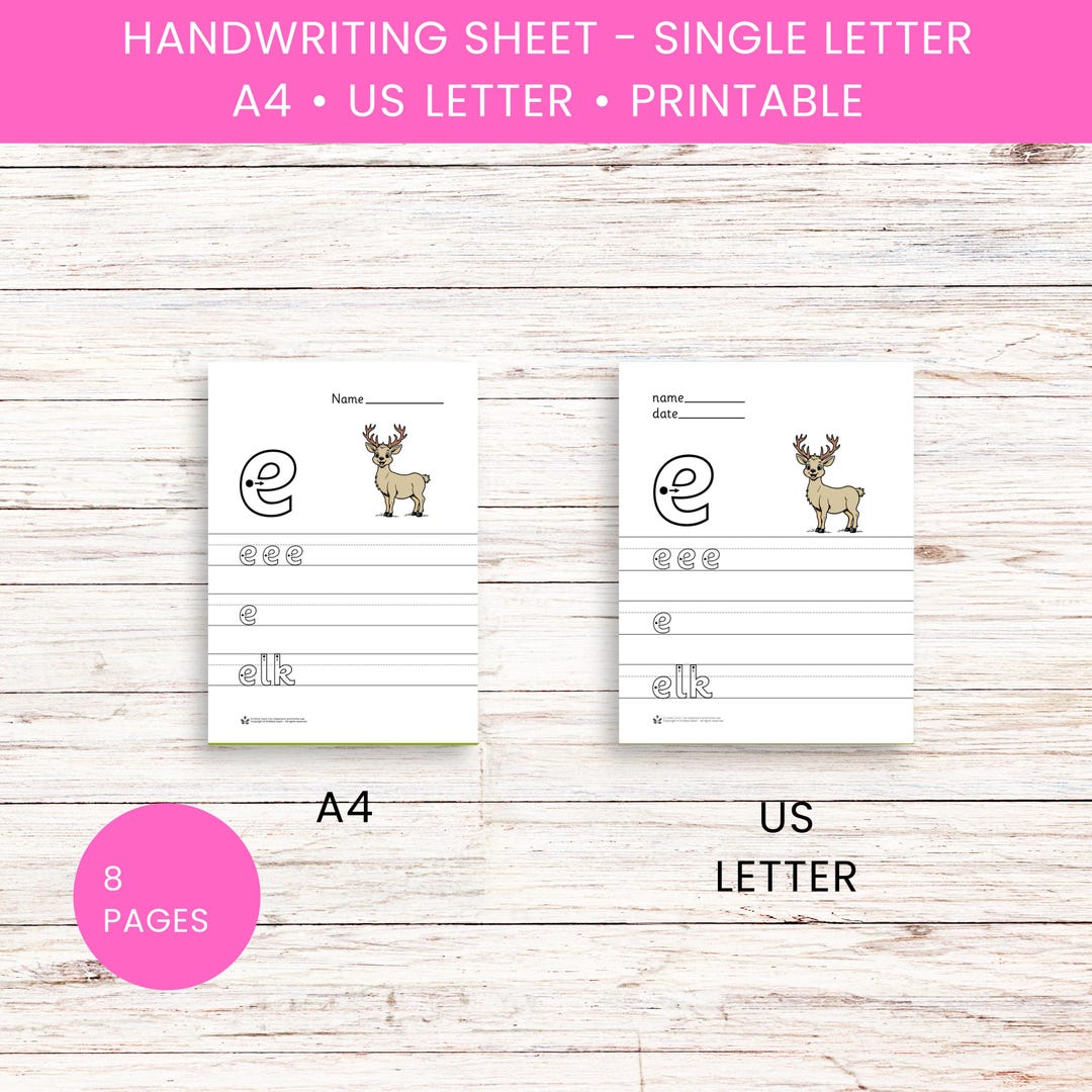 Letter E Worksheet | Sassoon-williams Tracing Letter E | KS1 Alphabet ...