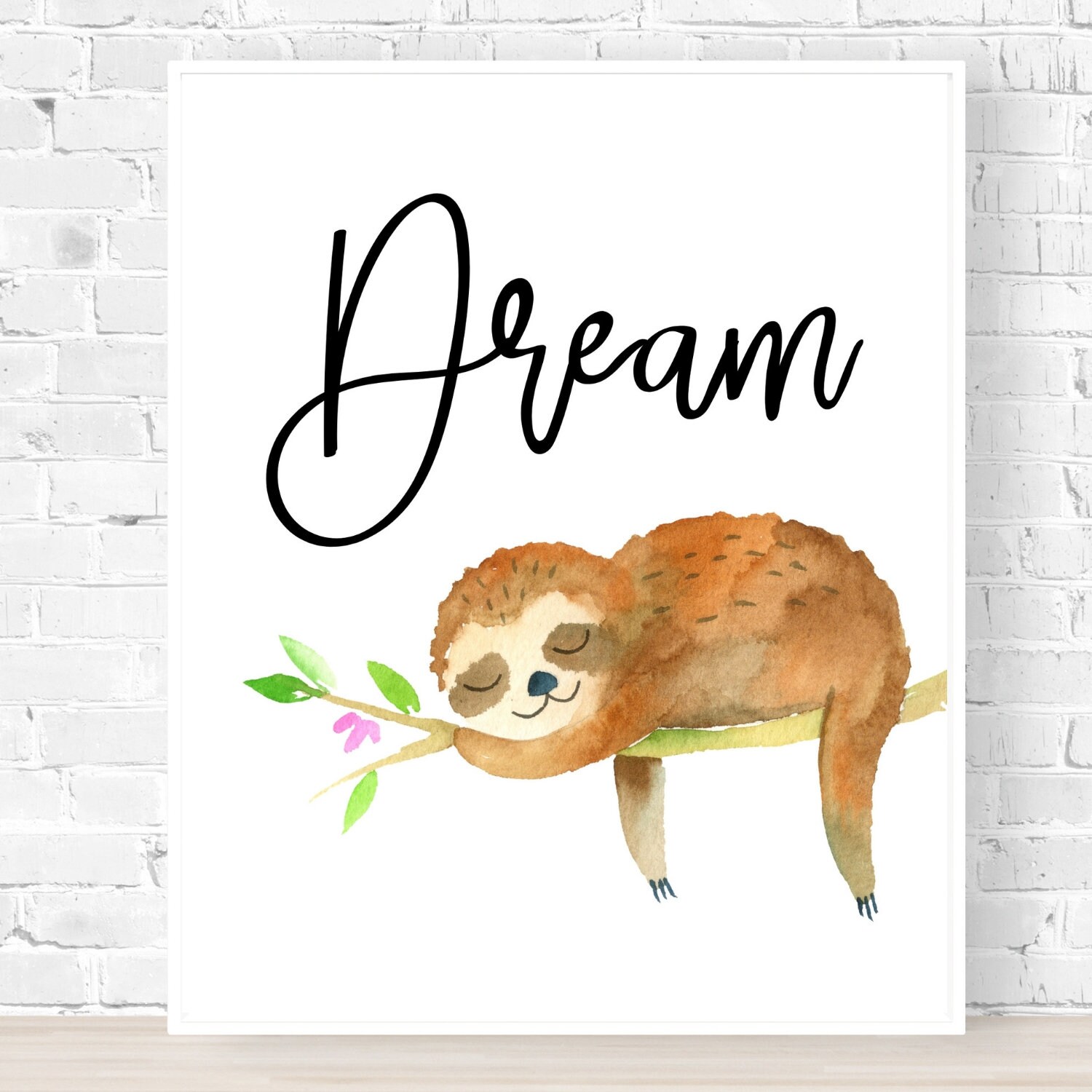 Sloth Dream Art Print,sloth Print,sloth Gift,instant Download Sloth ...
