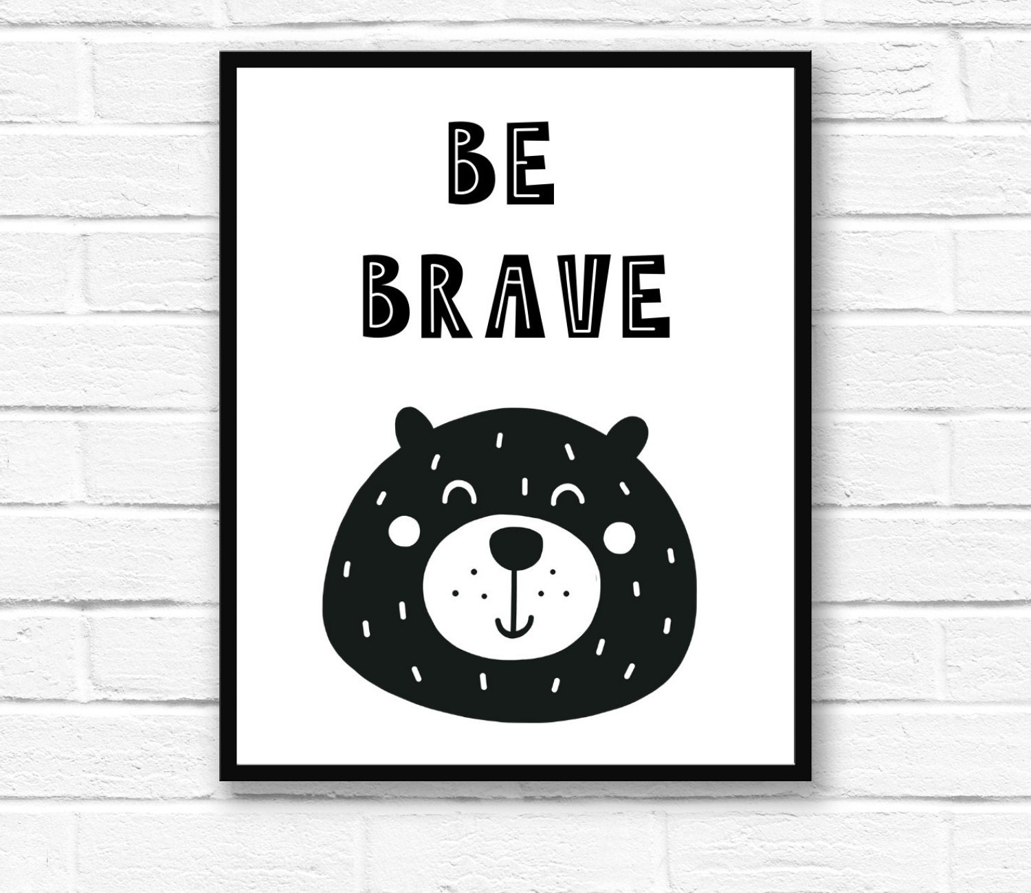 Be Brave Bear Art Printable,nursery Decor,nursery Art,baby Gift ...