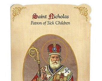 St. Nicholas Holy Card - Etsy