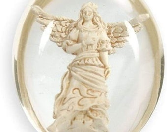 Angelight Angel Pocket Stone 1 1/2 High Worry | Etsy