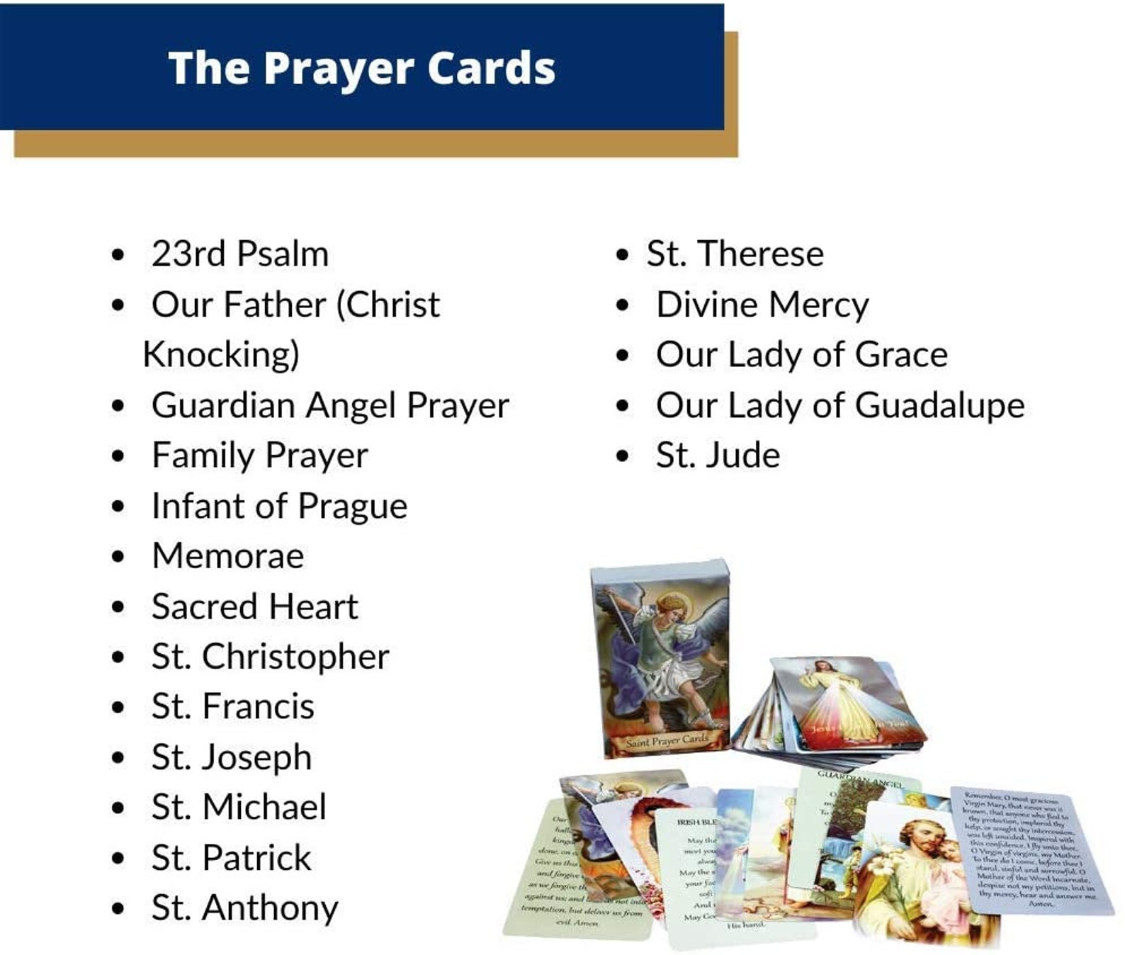 Assorted Holy Cards With Catholic Saints and Prayers Pack of - Etsy