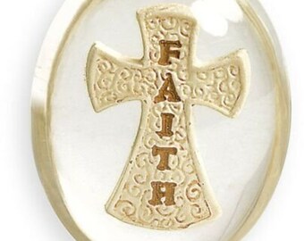 Cross Pocket Stone - Etsy