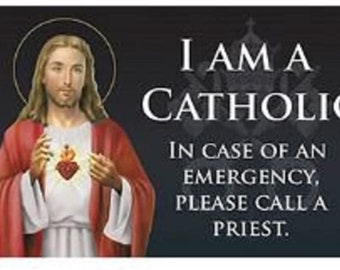 I Am Catholic Card - Etsy