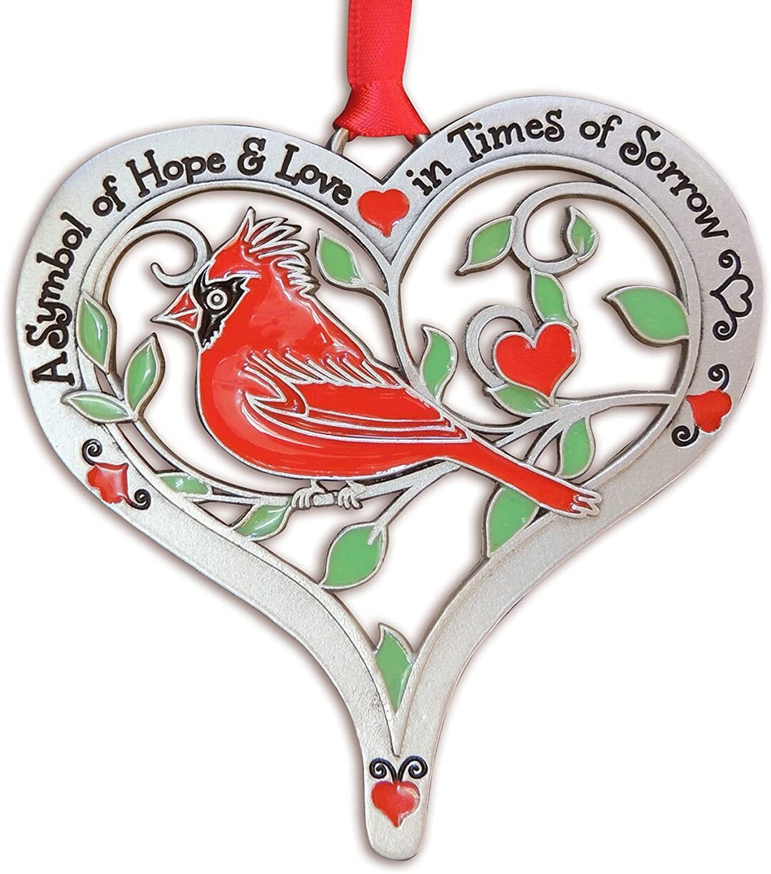 Hope & Love Cardinal Ornament Gift Boxed 3 X 3 - Etsy
