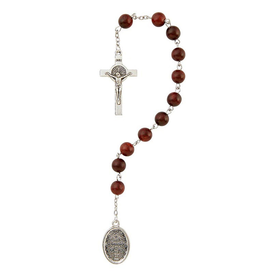 St. Benedict Tenner One Decade Rosary in Gift Box - Etsy