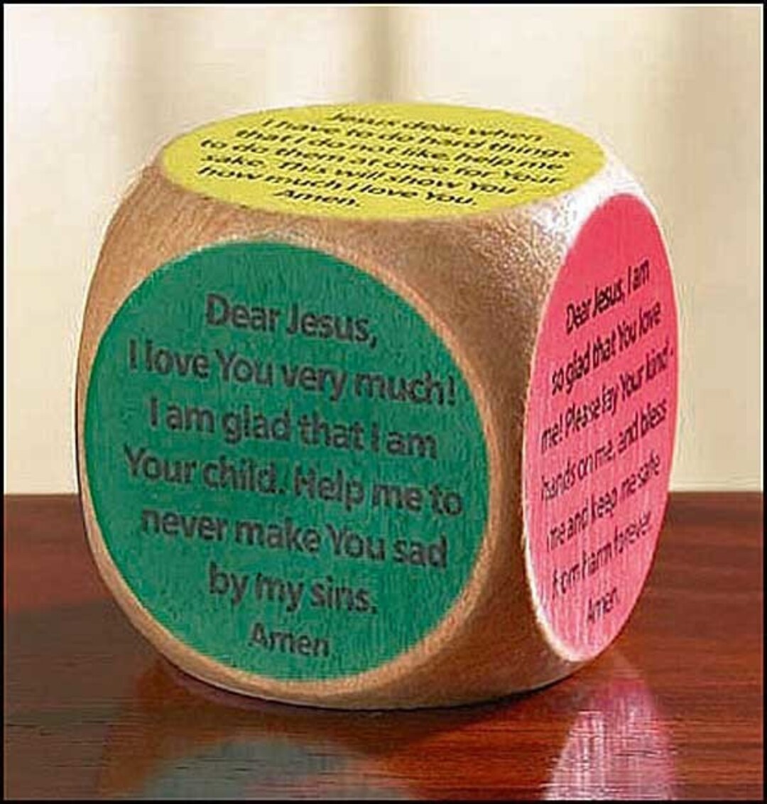 Children's Prayer Cube - Etsy