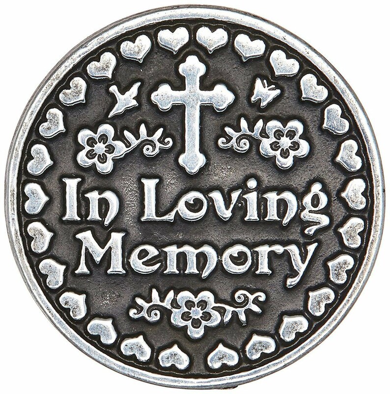 In Loving Memory Pocket Token 1 Diameter With - Etsy