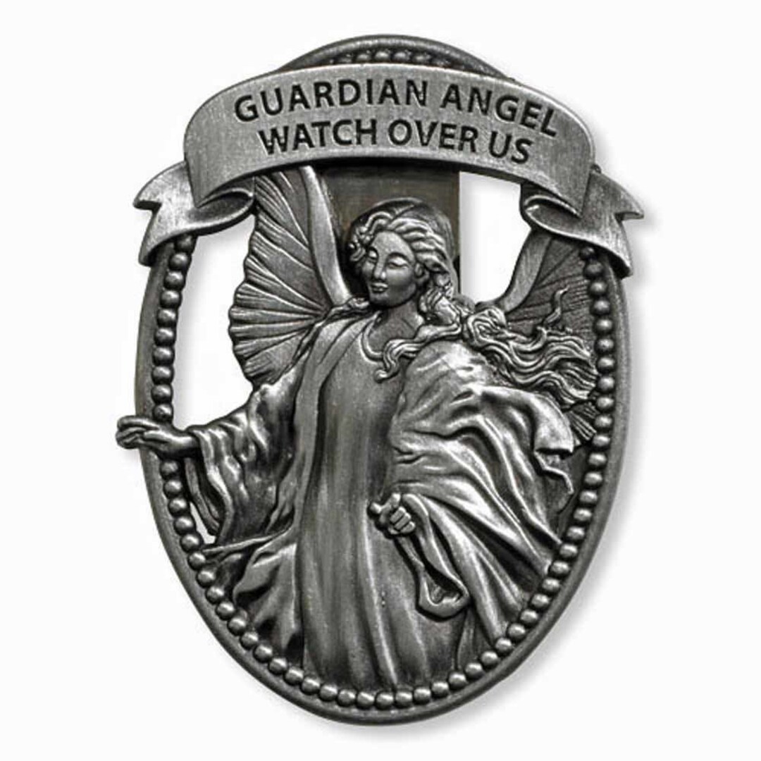 Guardian Angel Watch Over Us Visor Clip - Etsy