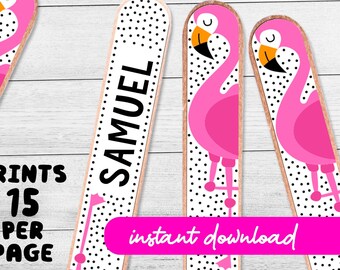 Printable Camping Themed Flip Sticks Labels Classroom | Etsy