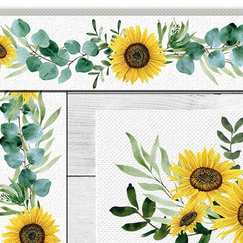 Printable Sunflower Themed Bulletin Borders in 3 Matching | Etsy
