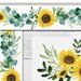 Printable Sunflower Themed Bulletin Borders in 3 Matching Styles ...