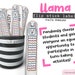 Printable Llama Flip Sticks Labels, Equity Sticks// Name Sticks // Fair ...