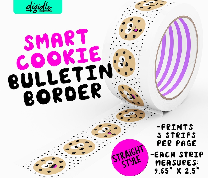 Printable Smart Cookie Bulletin Board Border DIGITAL DOWNLOAD - Etsy