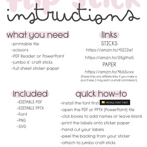 Boho Rainbow Themed Flip Stick Labels // Name Sticks // Equity Sticks ...