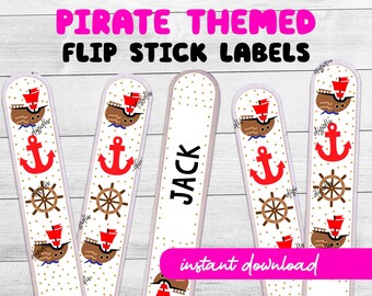 Printable Camping Themed Flip Sticks Labels Classroom | Etsy