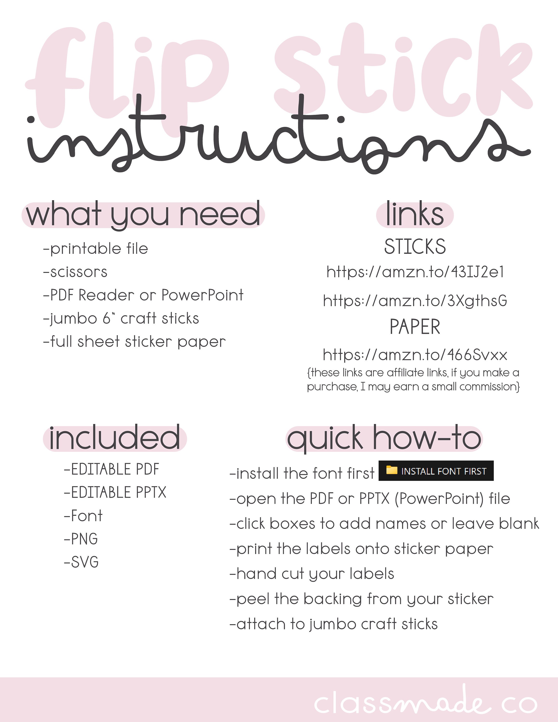 Woodland Themed Flip Stick Labels // Name Sticks // Equity Sticks ...