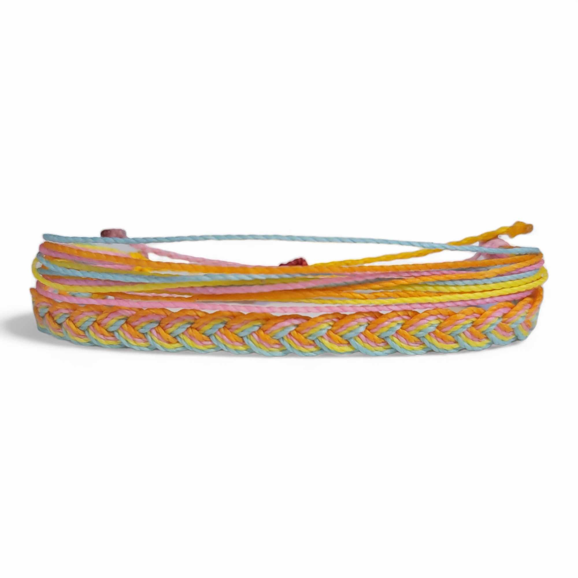 Pastel Design, Friendship Bracelet Pack - Set of Two Stackable ...