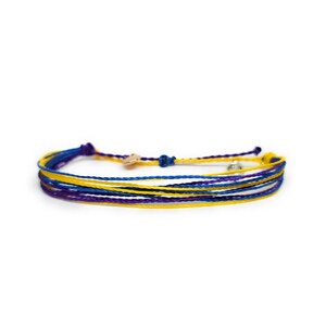 Bladder Cancer Awareness Bracelet, Braided Waxed Cord, Adjustable - Etsy