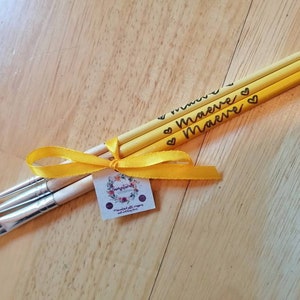Personalised Paint Brush - Custom Paint Brush Set, Acrylic Brush With ...