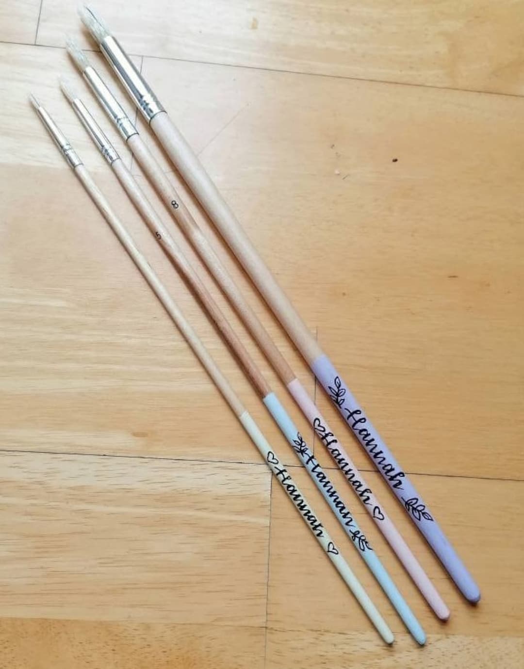 Personalised Paint Brush Custom Paint Brush Set, Acrylic Brush With ...