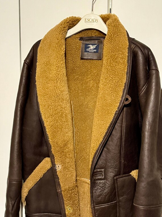 Mens Real Shearling Sheepskin Leather Gem