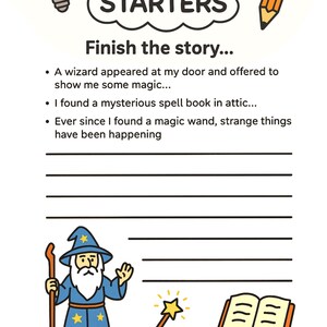 Story Starters - Fantasy (writing and Storytelling Prompts for Kids ...