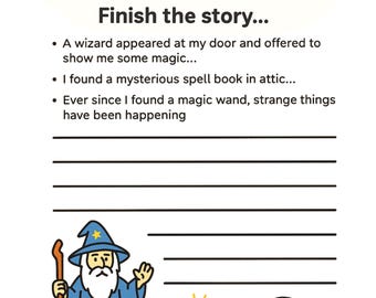 Story Starters - Set #001 (writing and Storytelling Prompts for Kids ...
